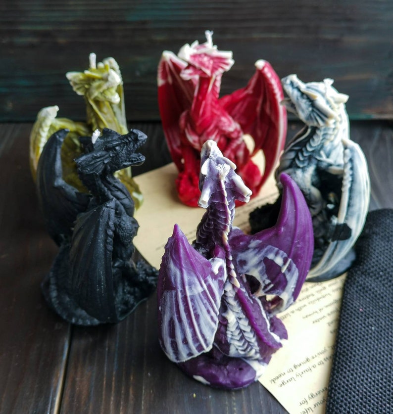 Dragon Gargulia Candle Birthday Oarty Favor Spell Ritual Witch Gift for ...