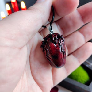 Handcrafted Anatomical Heart Pendant: Gothic Macabre Jewelry - Etsy