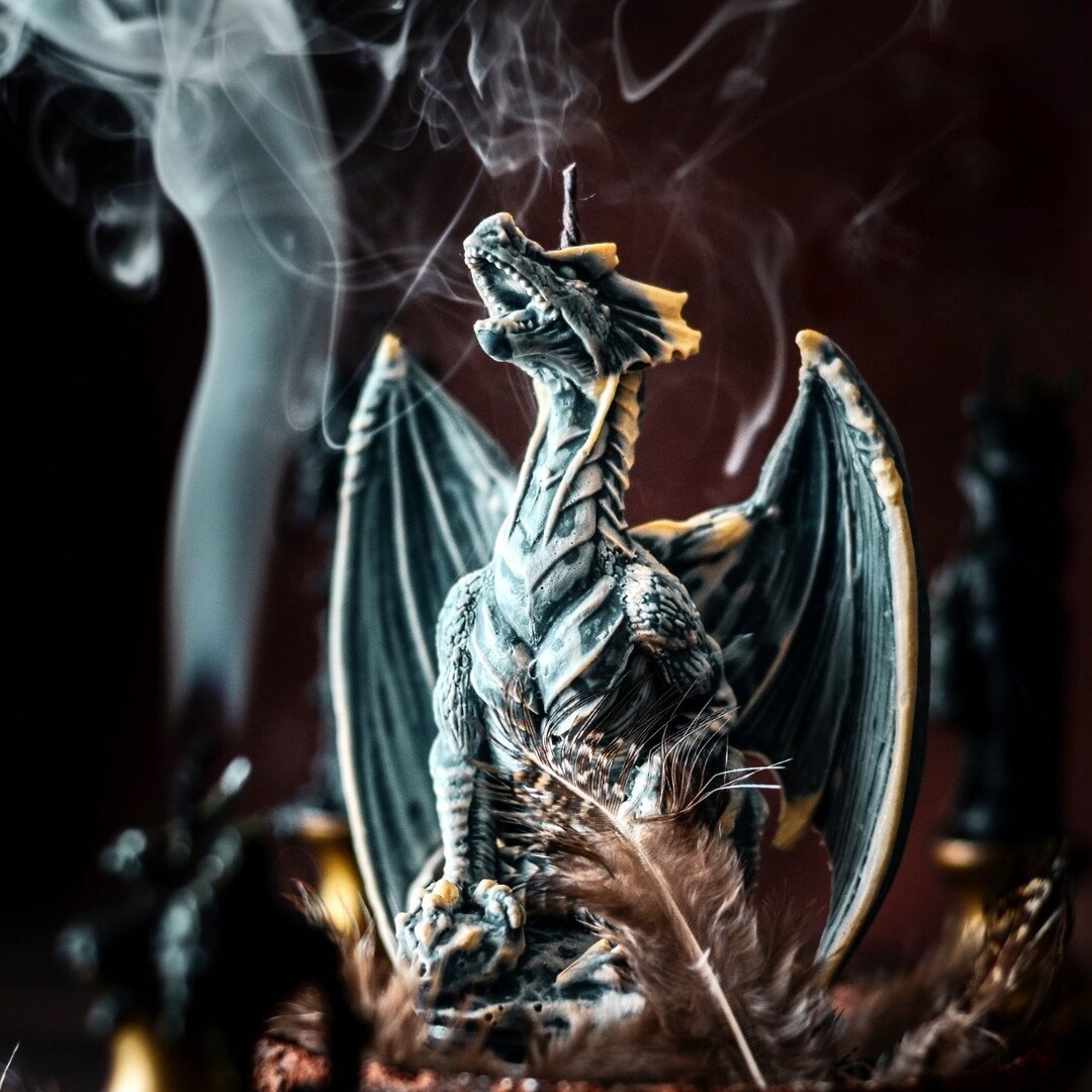 Dragon Gargulia Candle Birthday Oarty Favor Spell Ritual Witch Gift for ...