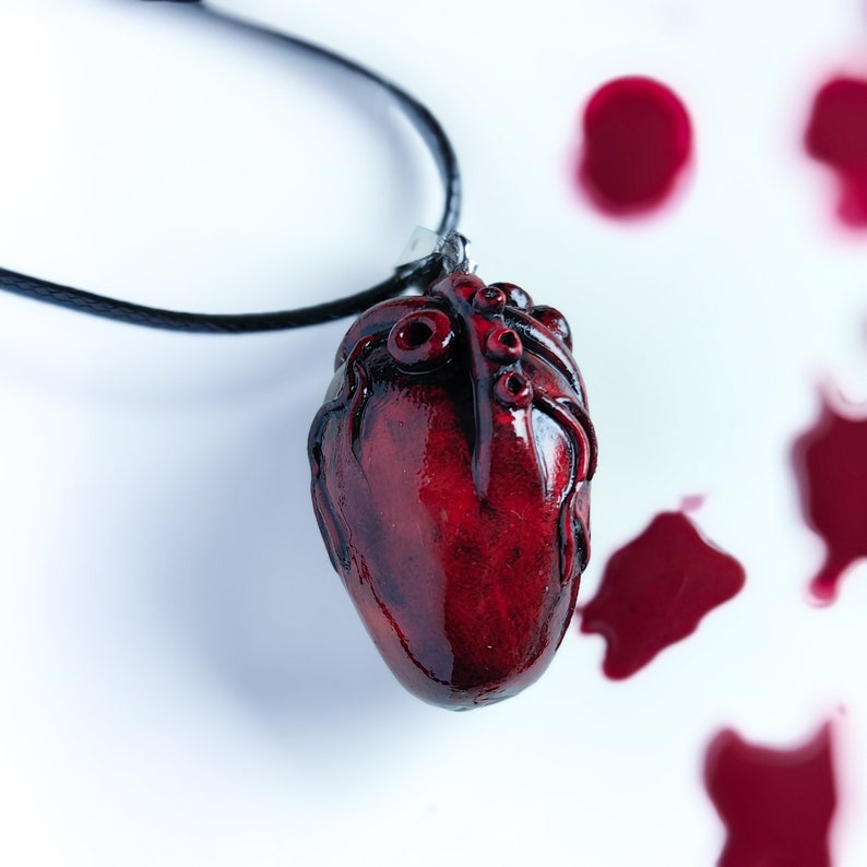 Handcrafted Anatomical Heart Pendant: Gothic Macabre Jewelry - Etsy
