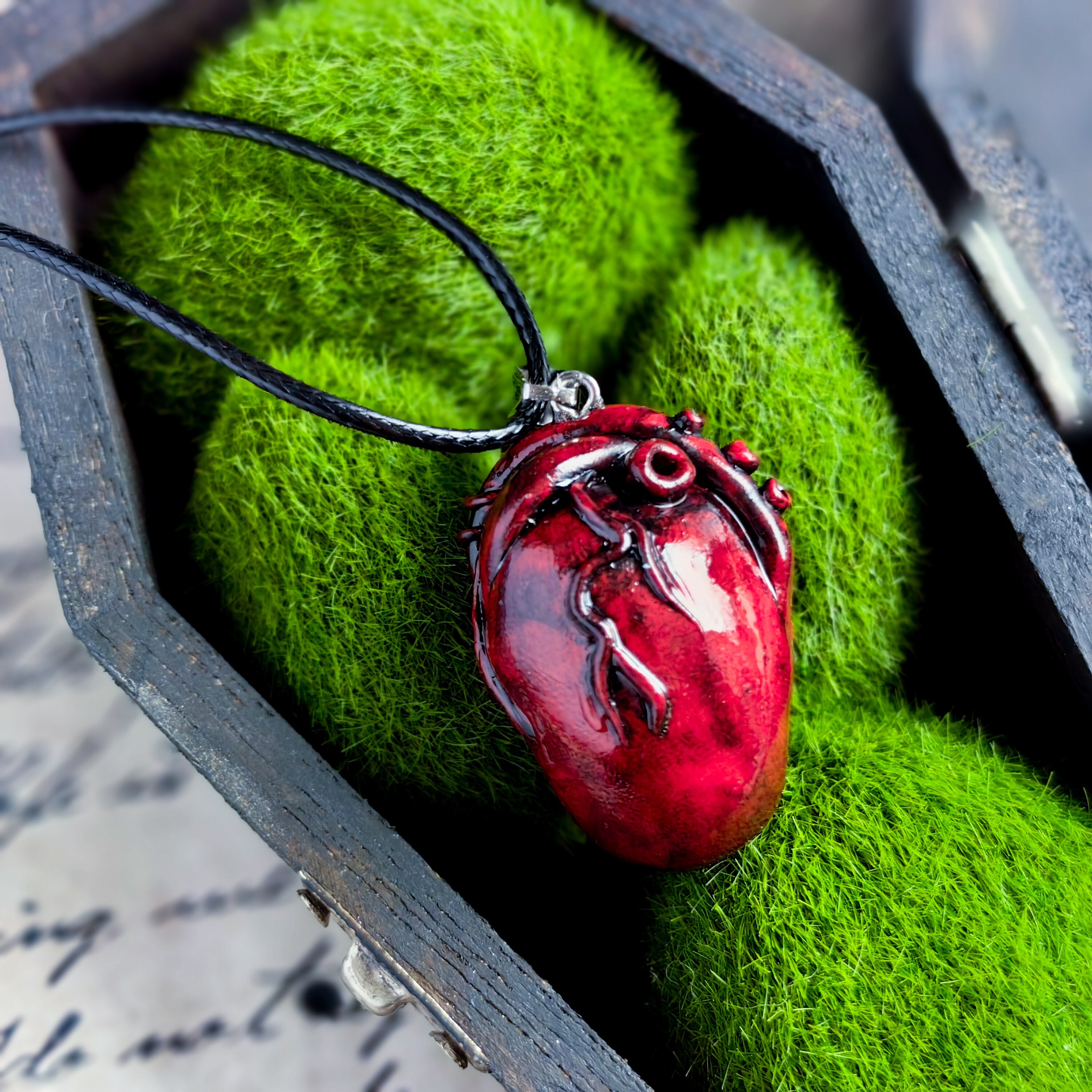 Handcrafted Anatomical Heart Pendant: Gothic Macabre Jewelry - Etsy
