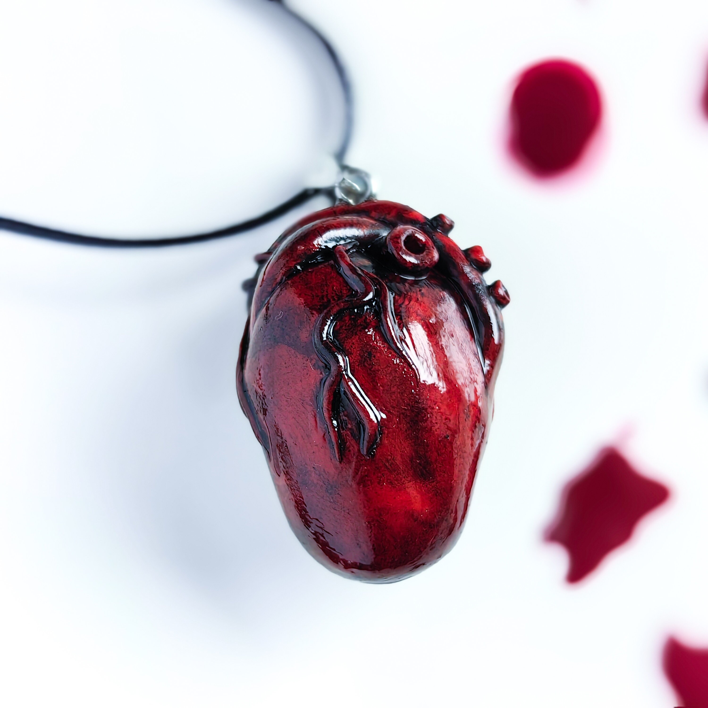Handcrafted Anatomical Heart Pendant: Gothic Macabre Jewelry - Etsy