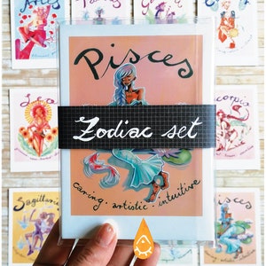 Zodiac Series - Postcards - Etsy