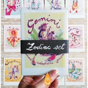 Zodiac Series - Postcards - Etsy