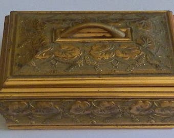 Gold leaf box | Etsy