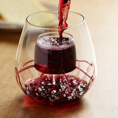Stemless Aerating Wine Glass by Chevalier Collection set of - Etsy