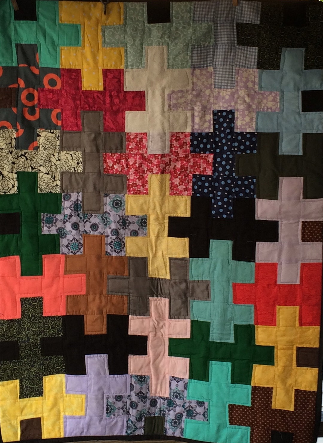 Jigsaw Puzzle Crib Quilt - Etsy