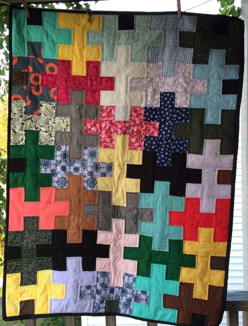 Jigsaw Puzzle Crib Quilt - Etsy