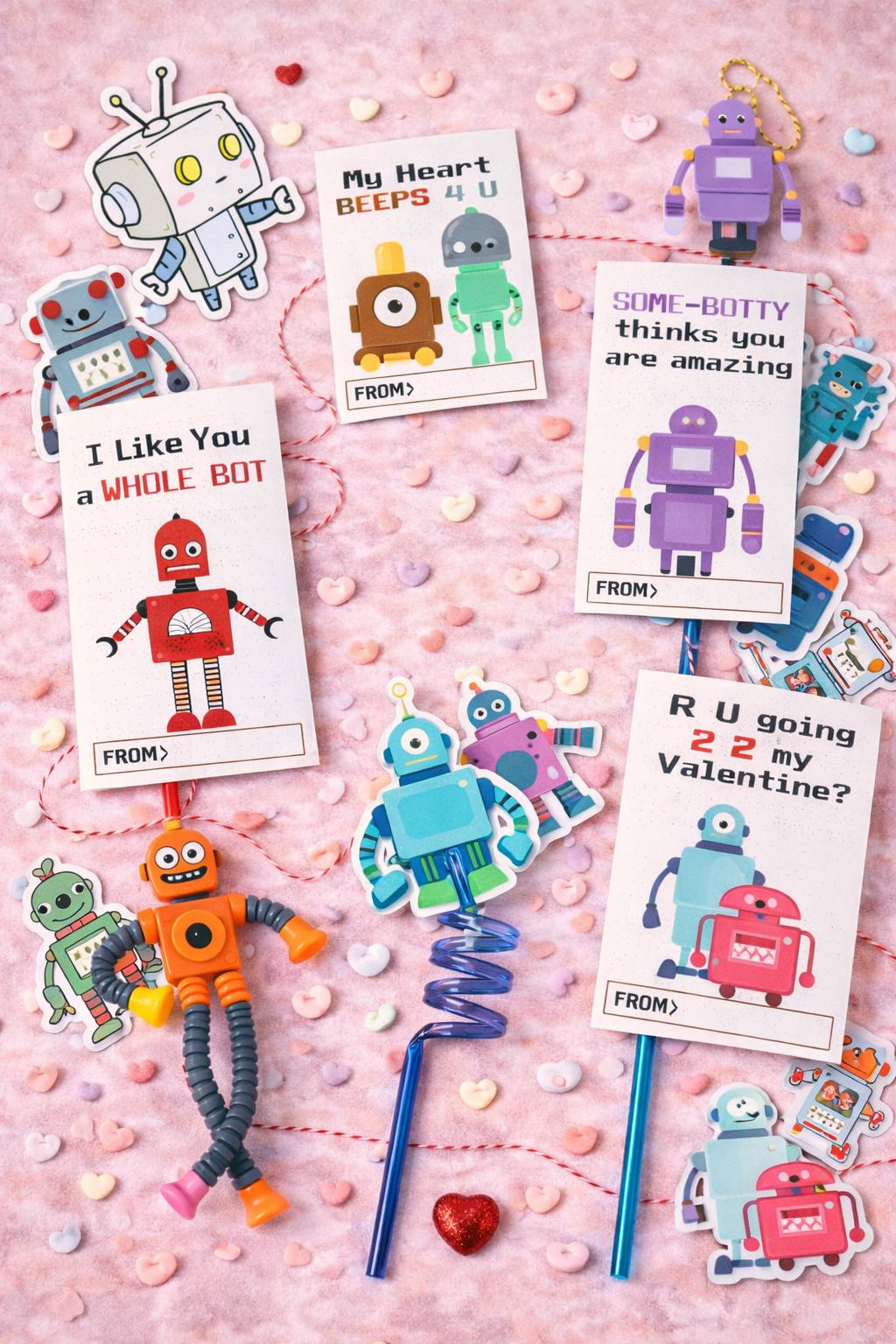 STEM Robotics Printable Robot Valentine's Cards - Etsy