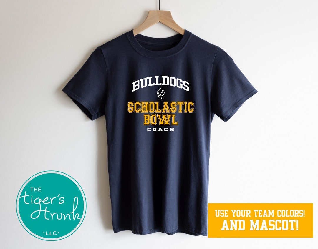 Scholastic Bowl Coach Shirt: Personalized Team Mascot Apparel - Etsy