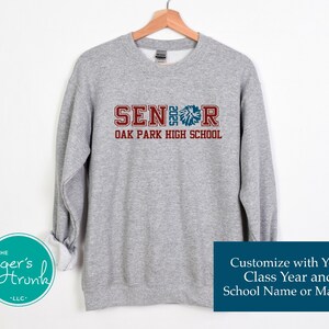 Class of 2025 Senior Cheerleader Sweatshirt, Personalized Cheer Gifts ...