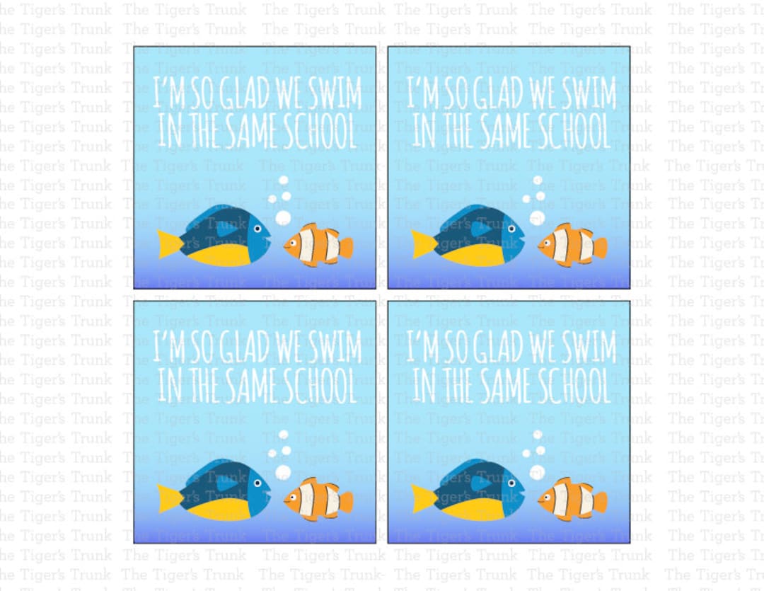 Ocean Theme Back to School Card, Classroom Gifts for Students, Fish ...