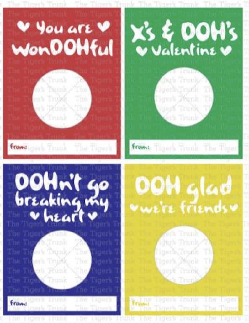 Play-doh Valentine Cards Printable, DOH Pun Valentines for Kids ...