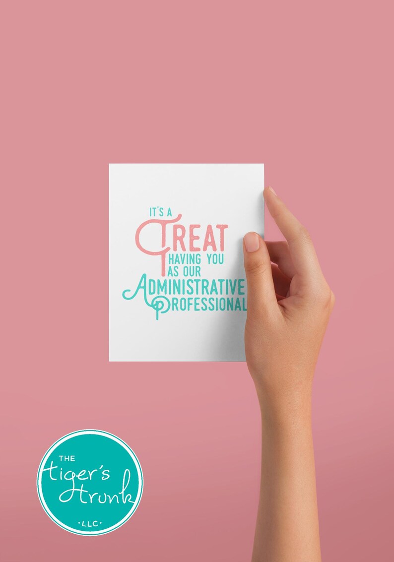 Funny Admin Appreciation Card: Treat Design (digital Download) - Etsy
