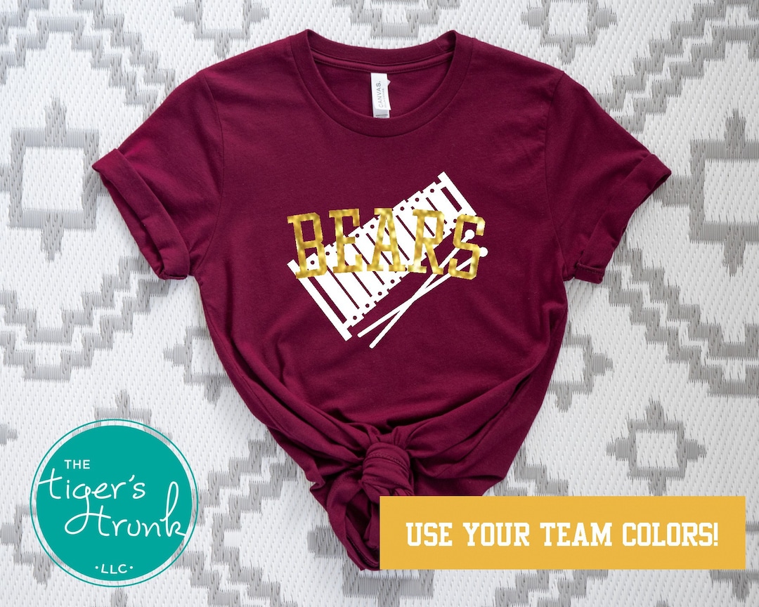 Personalized Xylophone School Mascot Shirt for Drumline, Percussion ...
