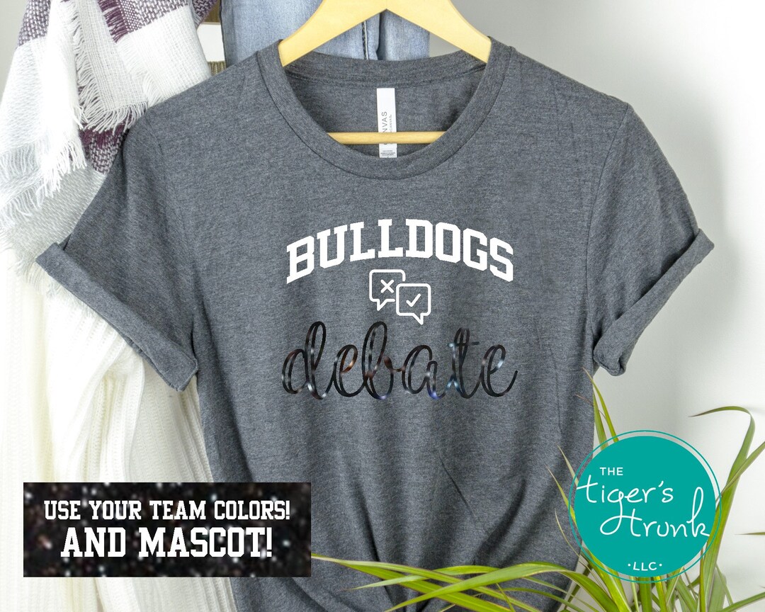 Personalized Debate Team Shirt: Custom School Mascot & Colors - Etsy