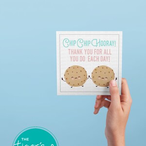 Cookie-themed Instant Download Appreciation Tag for Staff Gifts ...