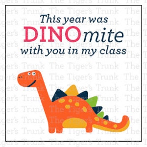 End of Year Dinosaur Cards for Students From Teachers, Dinomiate ...