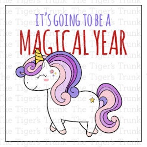 Unicorn Theme Back to School Card, Classroom Gifts for Students ...