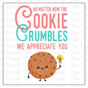 Cookie Appreciation Gift Tags: Printable Thank You Cards (PDF) - Etsy