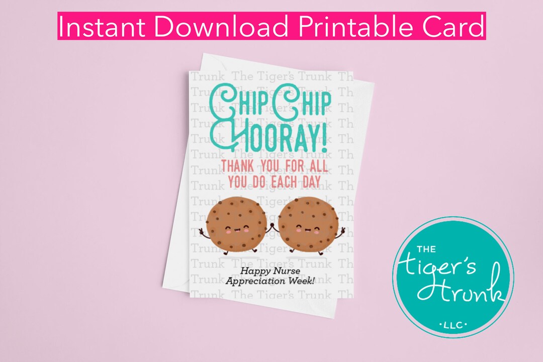 Thanks for All You Do Each Day Printable Nurse Appreciation Week Cookie ...