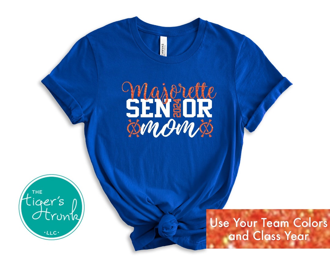 Majorette Mom Shirt, Senior Mom Gifts, Personalized Band Tee, Twirler ...