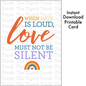 Happy Pride Card, Printable Cards, Instant Download, LGBTQ Gifts ...