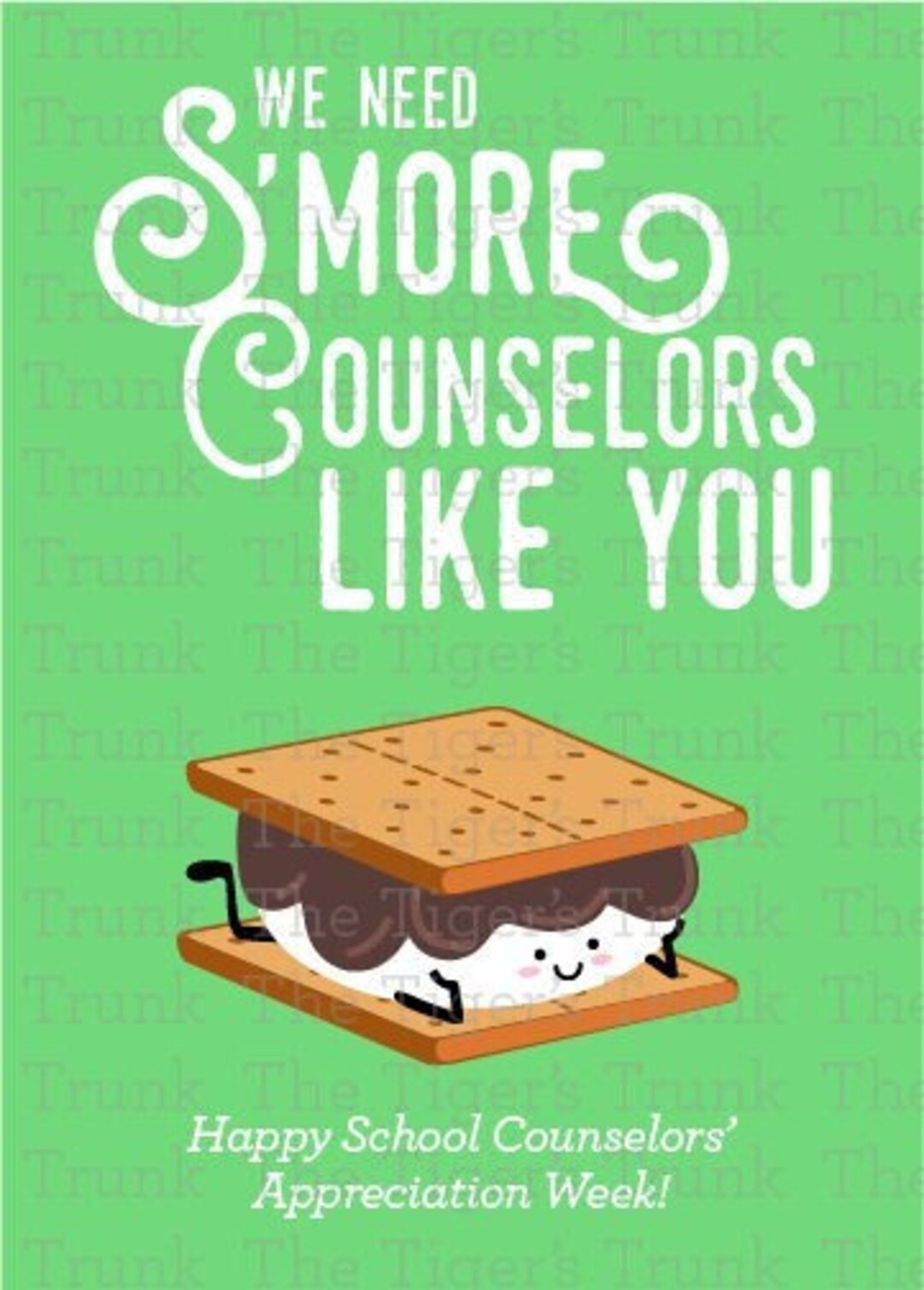 School Counselor Gift Sweet Cards Printable Cookie Cards - Etsy