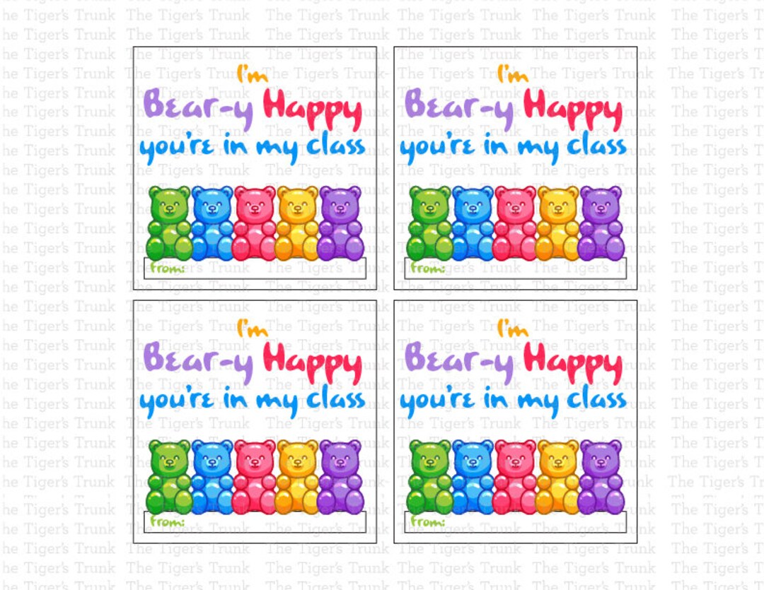 Bear-themed Back to School Card Classroom Gifts for Students - Etsy