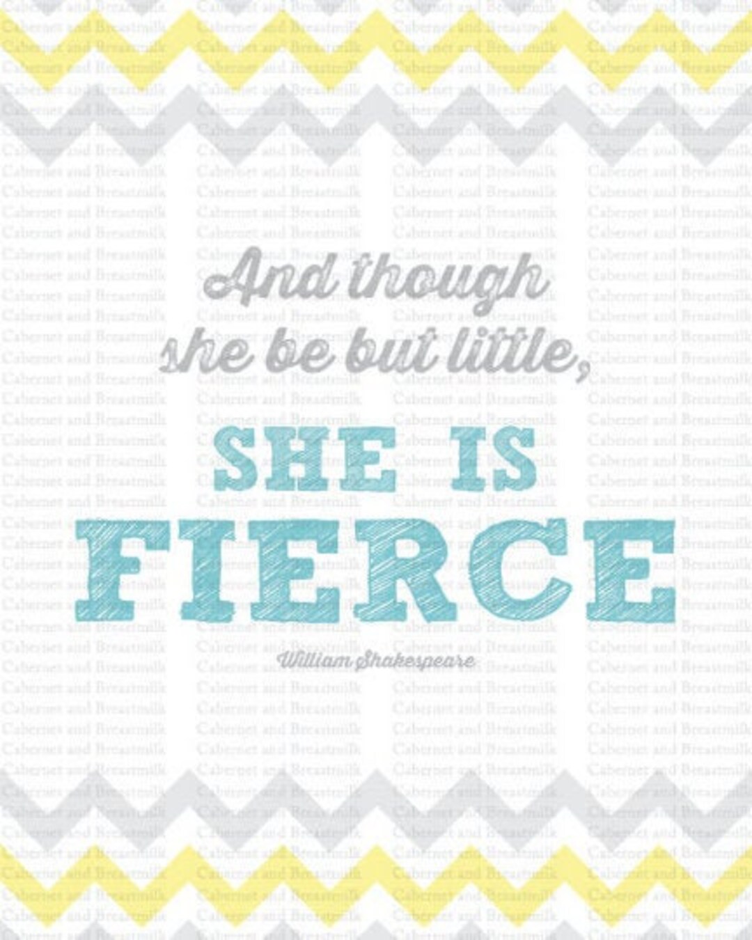 Fierce and Inspiring Quotes, Printable Nursery Wall Decor ...