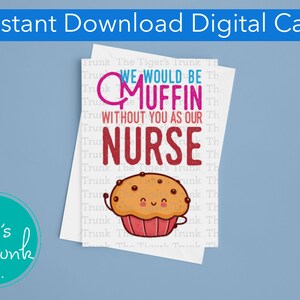 Printable Nurse Appreciation Week Gifts, Instant Download Digital Thank ...
