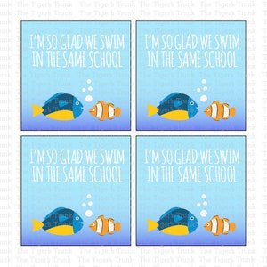 Ocean Theme Back to School Card, Classroom Gifts for Students, Fish ...
