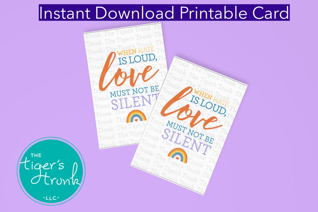 Happy Pride Card, Printable Cards, Instant Download, LGBTQ Gifts ...