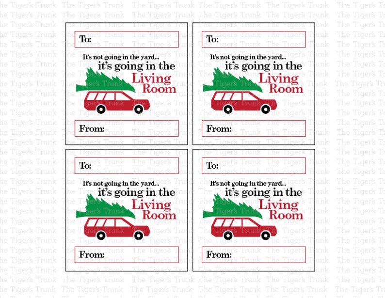 Funny Christmas Gift Tags, Station Wagon Quote (instant Download) - Etsy