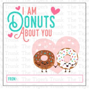 Print at Home Donut Valentine for School, Sweet Valentine Donut-themed ...
