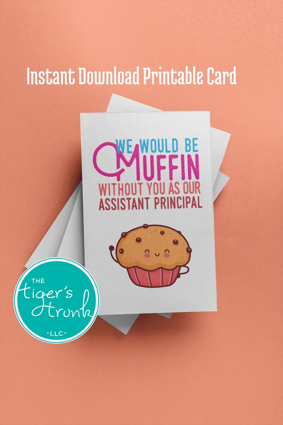 Printable Assistant Principal Appreciation Card, Instant Download ...
