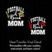 Personalized Football Decal, Custom Football and Band Mom Heat Transfer ...