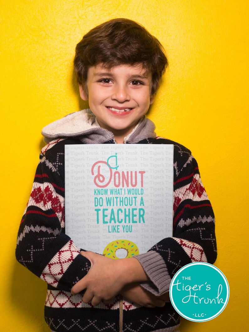 Teacher Appreciation Sign Printable, Donut-themed Instant Download PDF ...