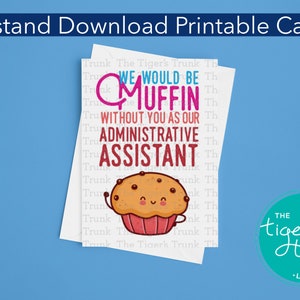 Printable Administrative Assistant Appreciation Card, Instant Download ...