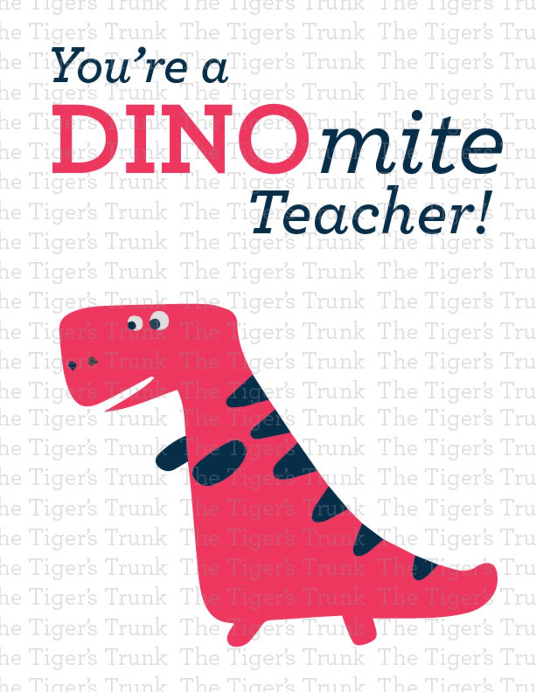 Dinosaur-themed Teacher Appreciation Sign, Teacher Thank You, Dinosaur ...