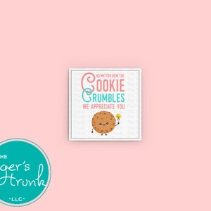 Cookie Appreciation Gift Tags: Printable Thank You Cards (PDF) - Etsy