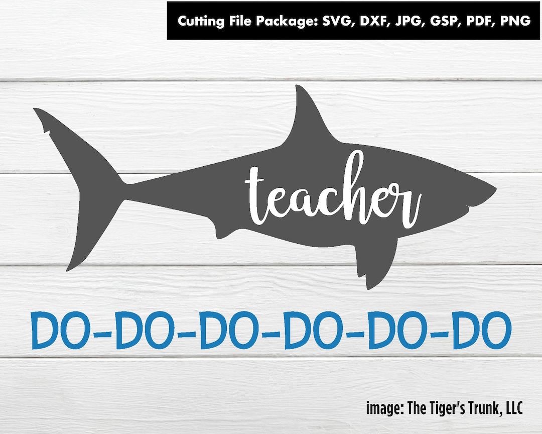Teacher Shark Cut Files, Teacher Appreciation Gift, Digital Files for ...