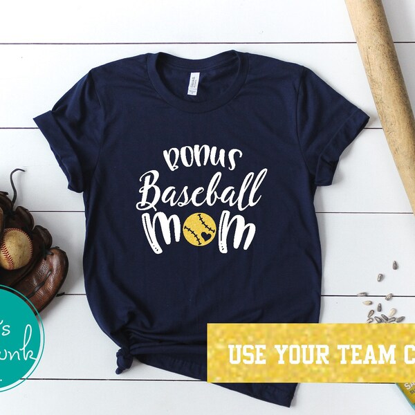 Baseball Bonus Mom Shirt - Etsy