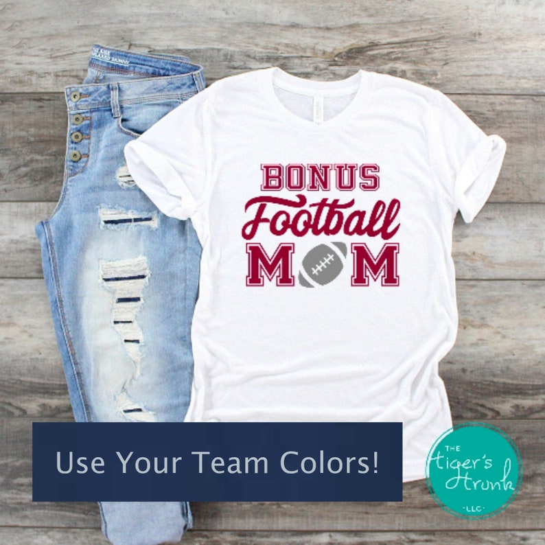 Bonus Mom Shirt Football Shirt Stepmom T Football Mom Etsy