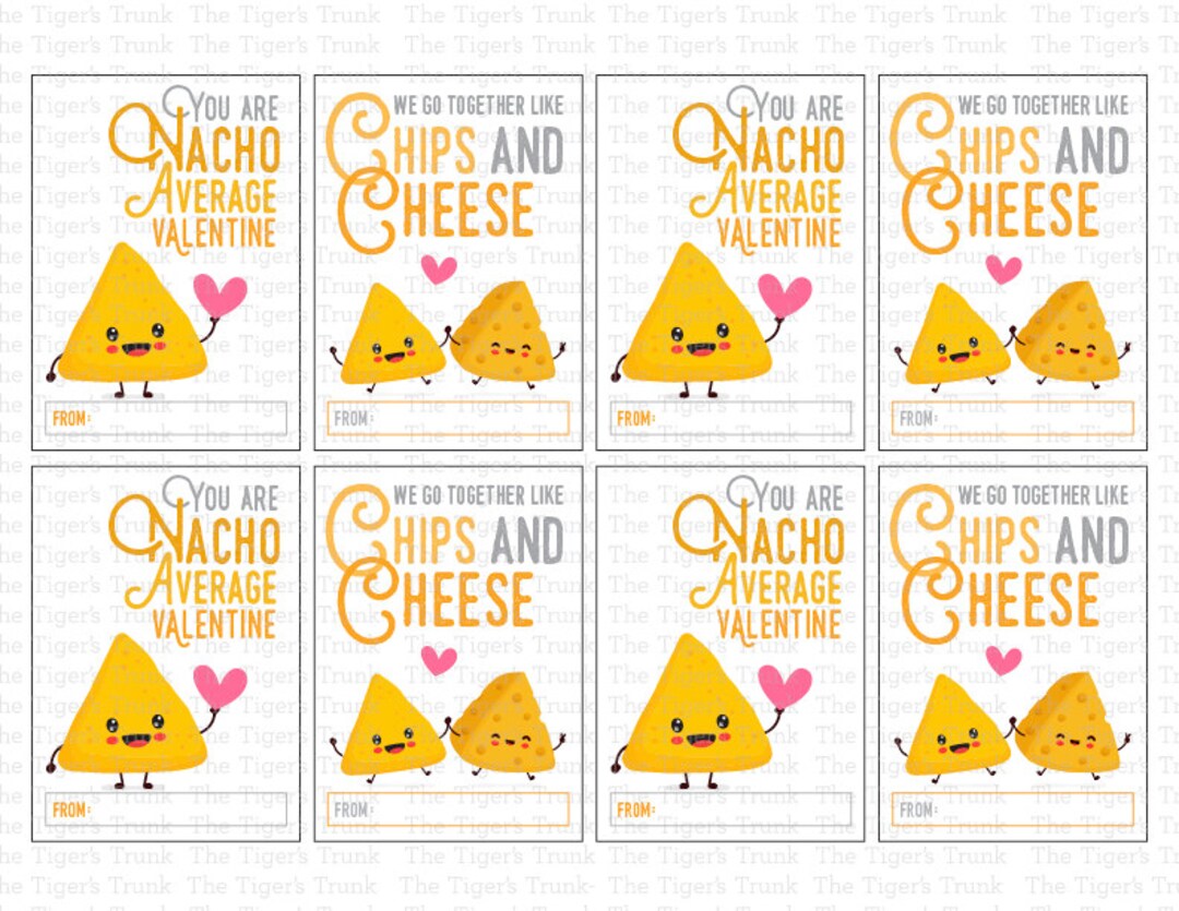 Instant Download Printable Valentines Day Card for School, DIY Cheese ...