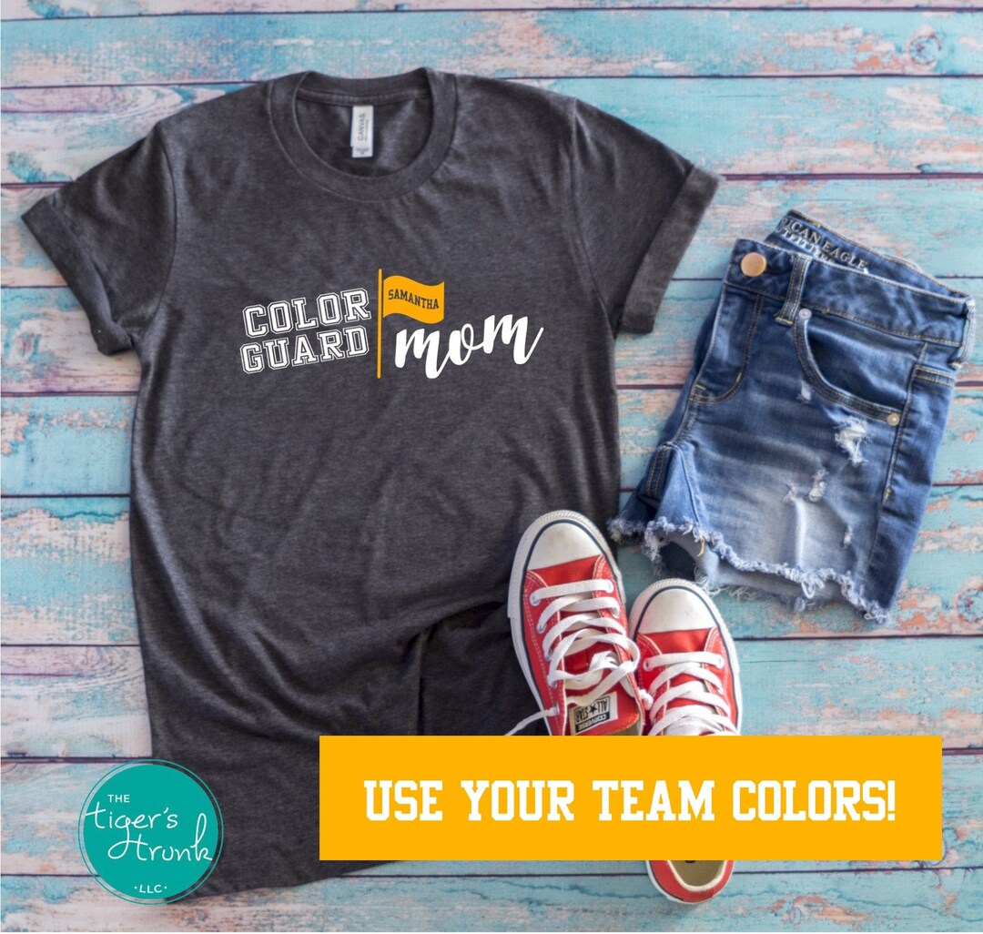Personalized Color Guard Mom Shirt: Flag Corp Game Day Tee - Etsy