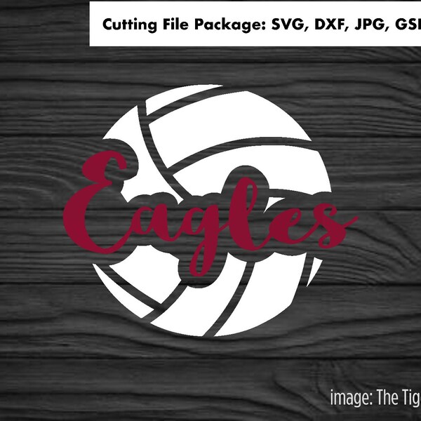 Eagles Volleyball Svg - Etsy
