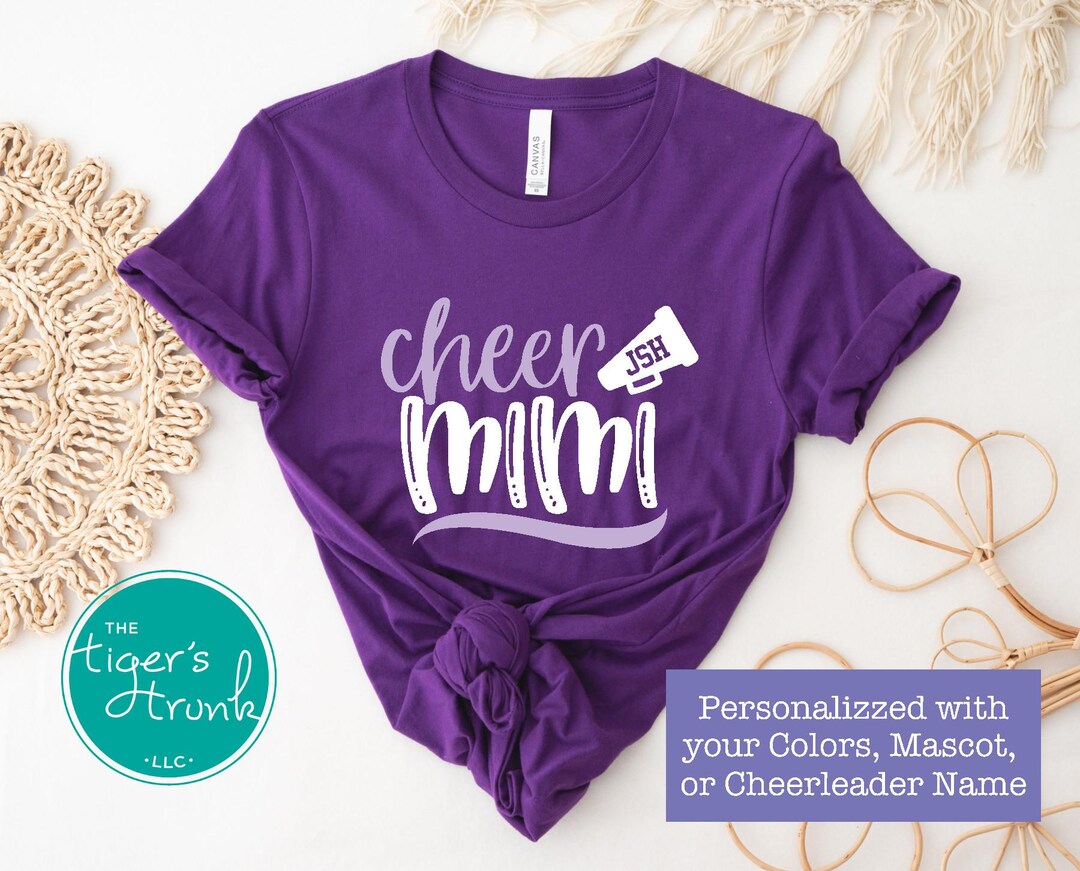 Personalized Cheer Mimi Shirt: Custom Team Colors, Grandmother Gift - Etsy