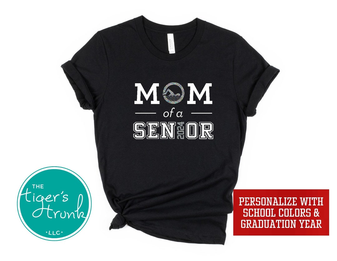Swim Mom of a Senior, Class of 2025 Shirt, Back to School Gift, Swim ...