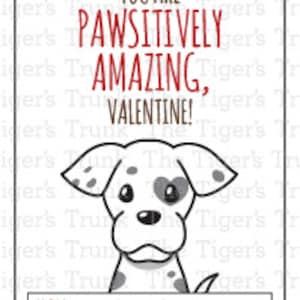 Puppy Valentines, Printable Valentine Cards for Kids, Printable ...